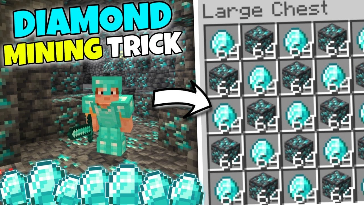 Best Tricks To Get Infinite Diamond's In Minecraft Bedrock 1.21 | Easy ...