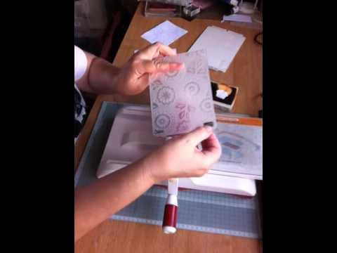 Inking up your Embossing Folder - YouTube