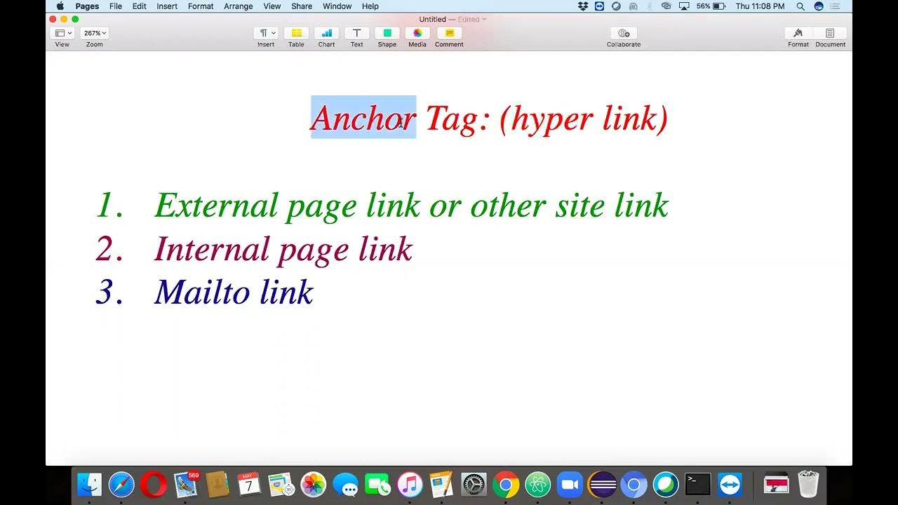 HTML Anchor Tag. ( Lecture-11 ) in Hindi - YouTube