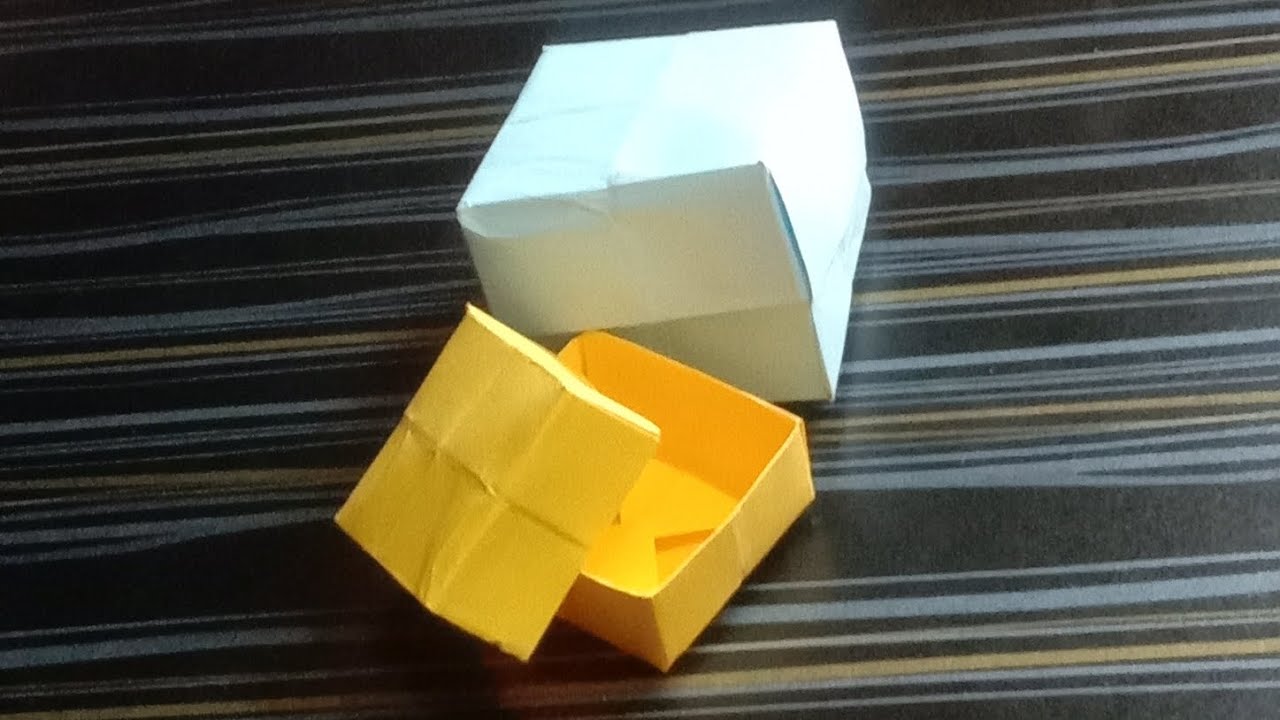 How to make origami paper box| easy making Box - YouTube