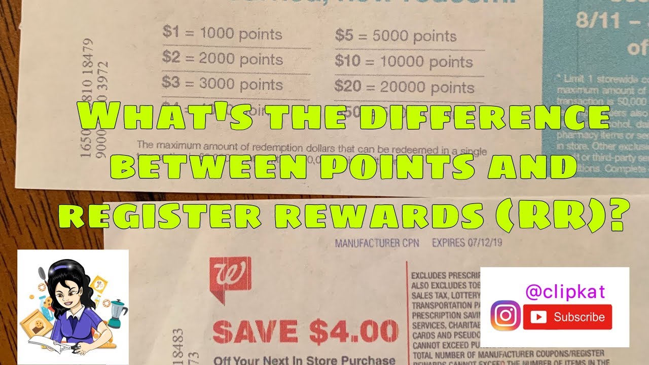 Points vs Register Rewards • Walgreens Couponing 101• - YouTube