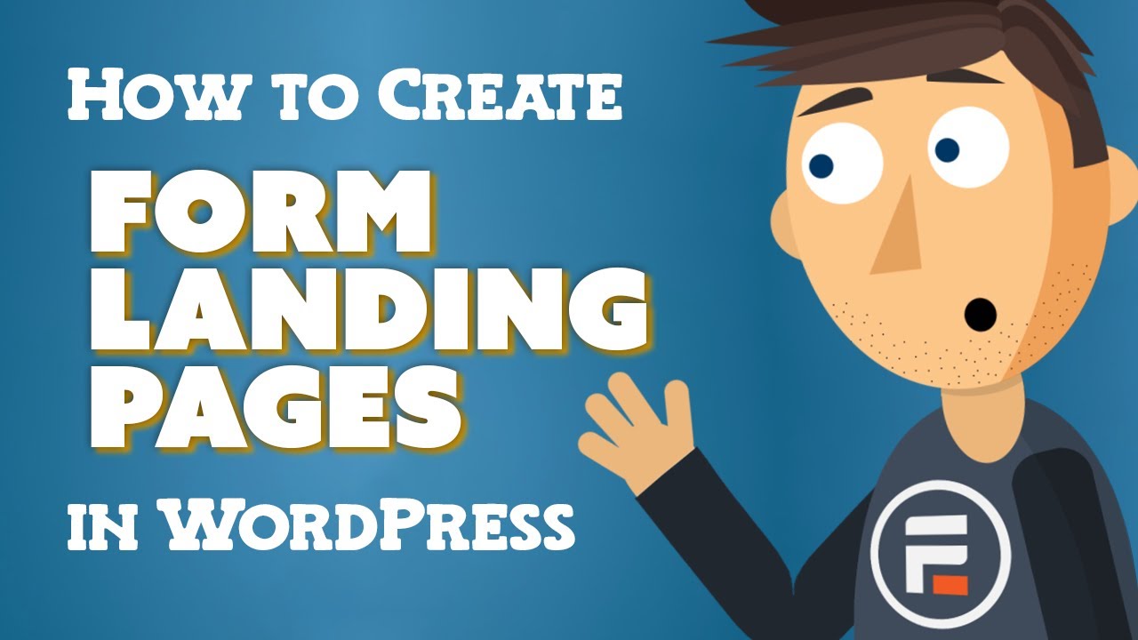 How to Create a Form Landing Page in WordPress! - YouTube