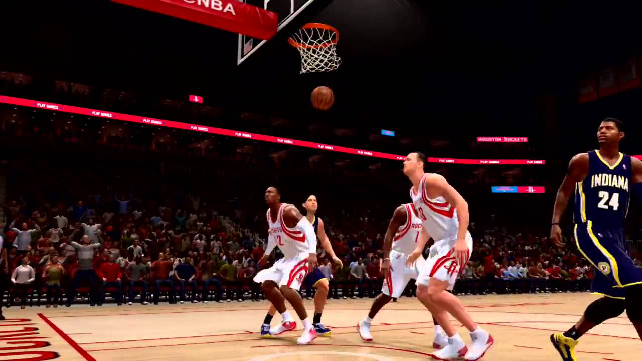 Paul George Drives Baseline NBA Live 14 - YouTube