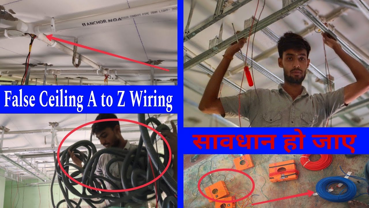 False Ceiling Lighting Wiring |A to Z Wire Connection | P~2 |अपने घर मे ...