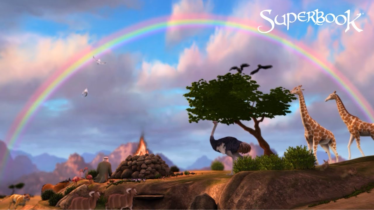 Superbook - Noah and The Ark Official Clip - Noah Came Out Of The Ark ...