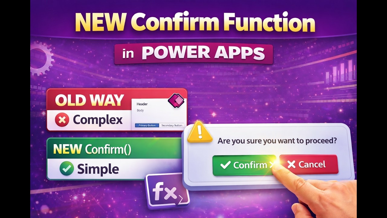 Microsoft Killed Custom Dialog Box - NEW Confirm() Function in Power ...