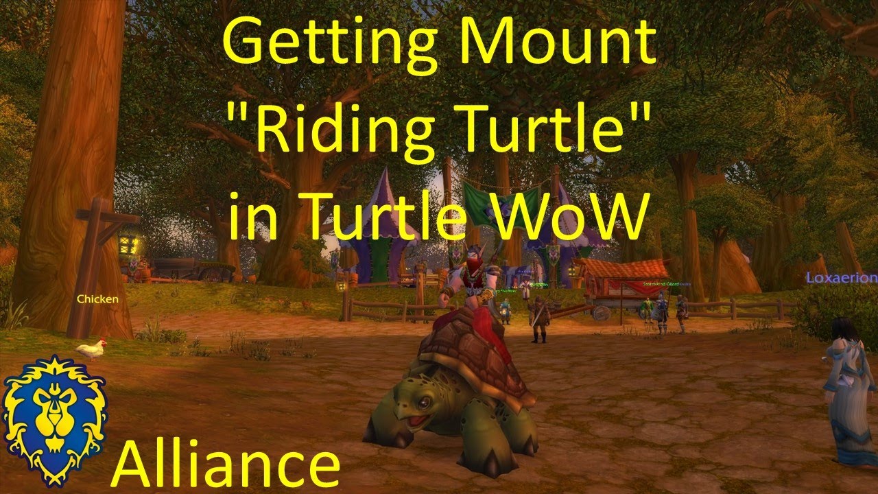 Getting Mount "Riding Turtle" in Turtle WoW (Alliance) (8K) - YouTube