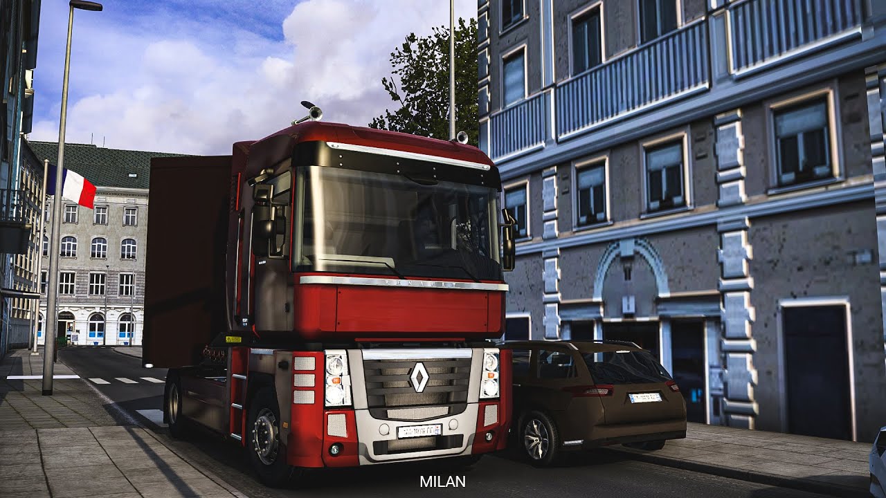 Transporting Empty Pallets Across Paris 1:1 Map in ETS2 (Gameplay ...