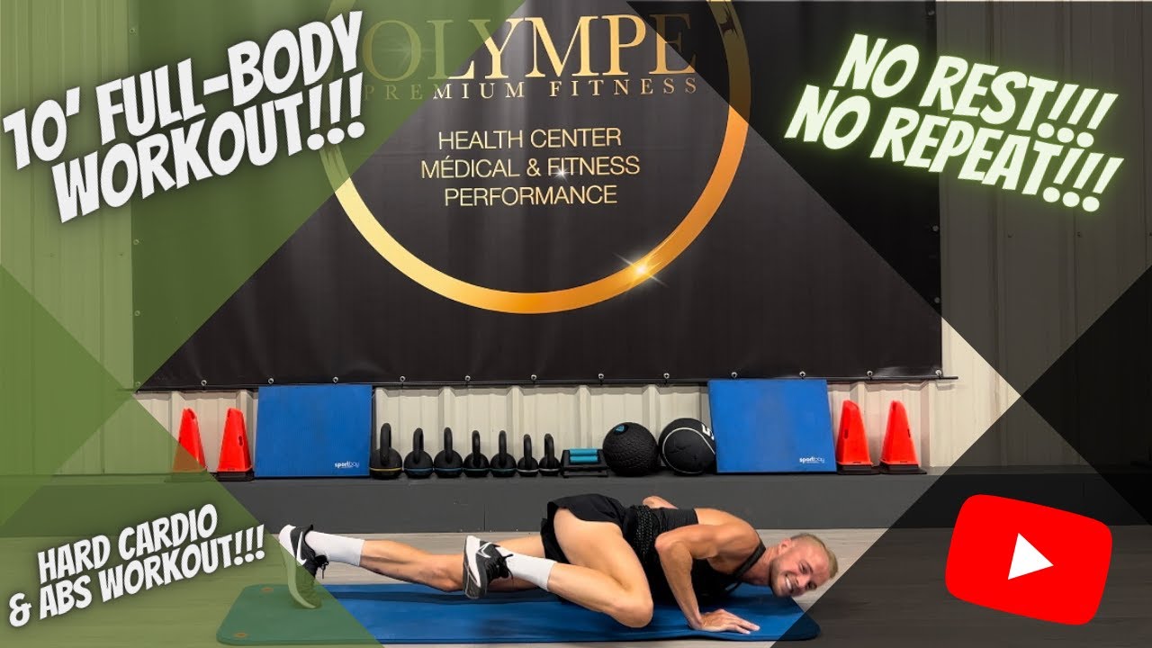 10' Hard Full Body Workout & Abs Workout - YouTube