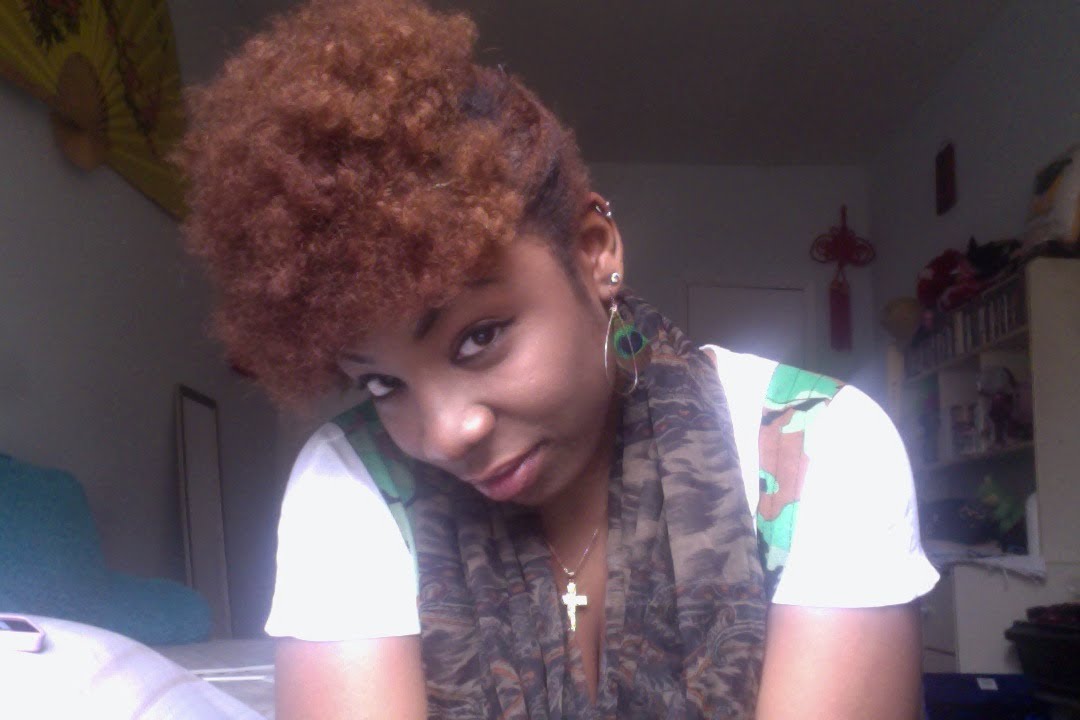 Natural Hair | Edgy Side Half-Fro - YouTube