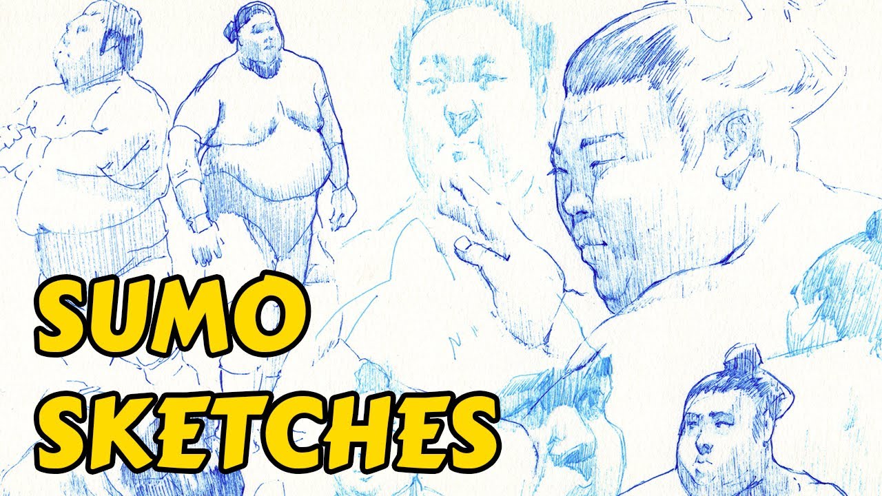 Sumo Sketches (Ballpoint Pen) - Time Lapse - YouTube