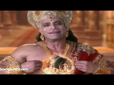 Hanuman tears open his chest video - YouTube