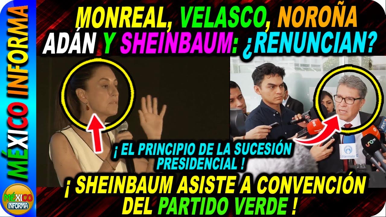 SHEINBAUM SE REÚNE CON EL PARTIDO VERDE. ¿TODOS LISTOS PARA RENUNCIAR A ...