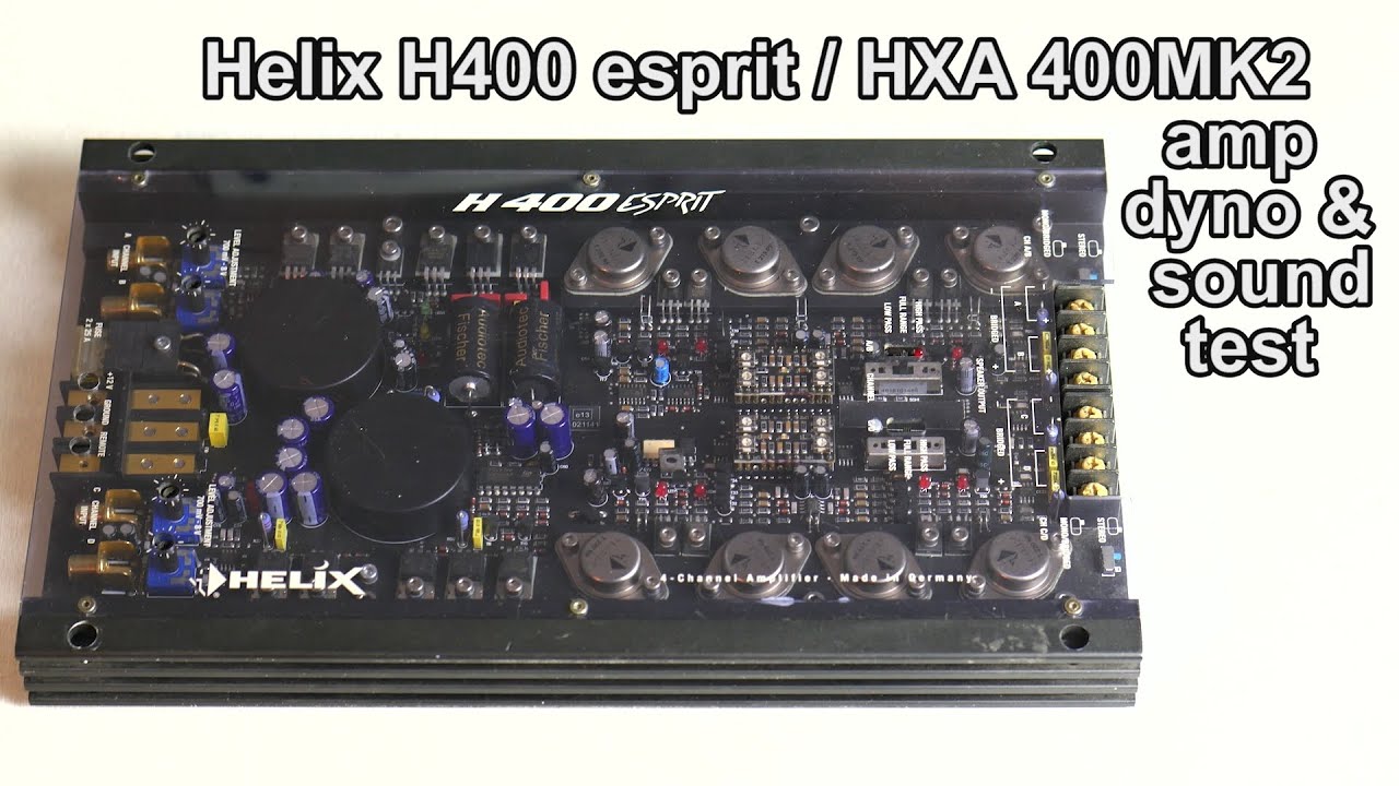 Audiotec Fischer Helix H400 esprit HXA400MK2 amp dyno car audio ...