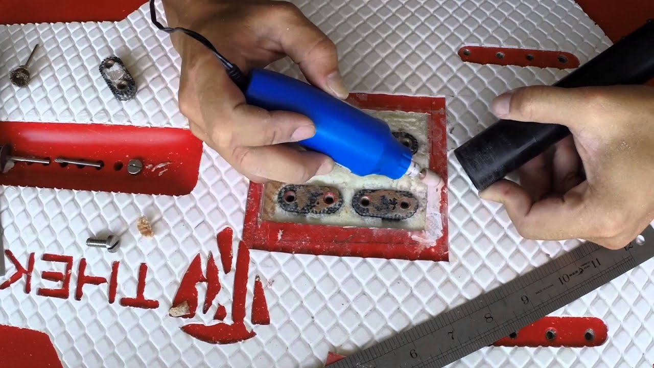 How to repair board footstrap inserts - YouTube