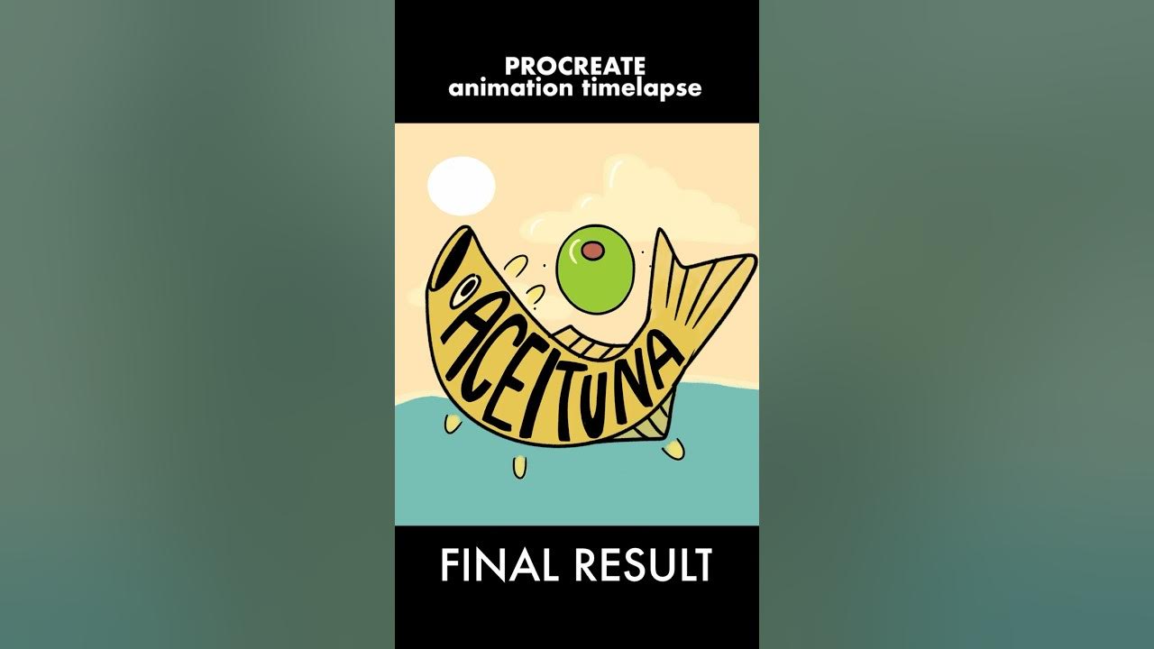 how I made my channel intro animation ★ (procreate timelapse) #shorts - YouTube