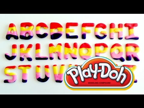 ABC Colorful Play-Doh - Learn the Alphabet - YouTube