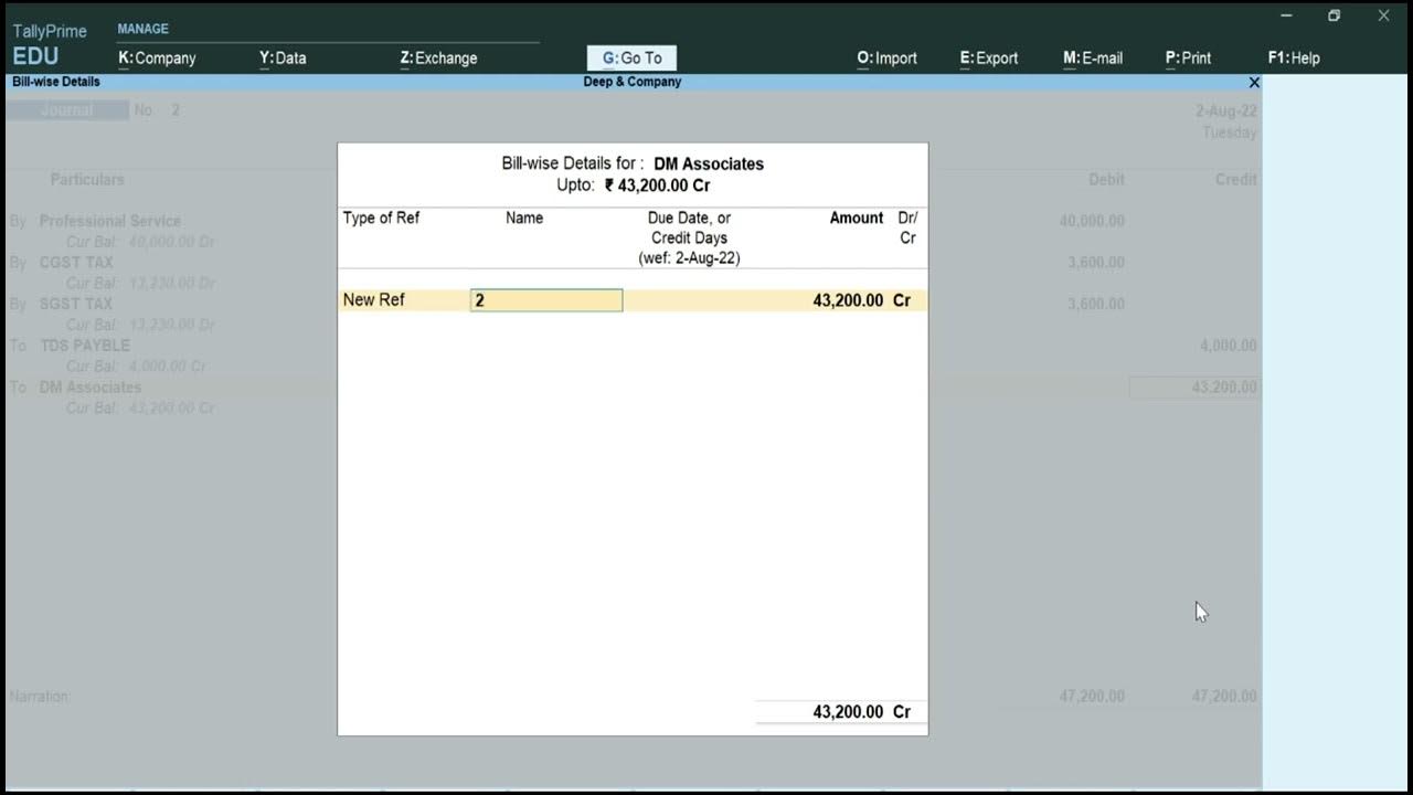 How To Enter Professional Service Bill In Tally Prime YouTube how-to-enter-professional-service-bill-in-tally-prime-youtube