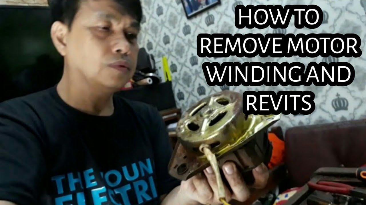 HOW TO REMOVE MOTOR WINDING AND RIVETS EASY WAY (WASH MOTOR) - YouTube