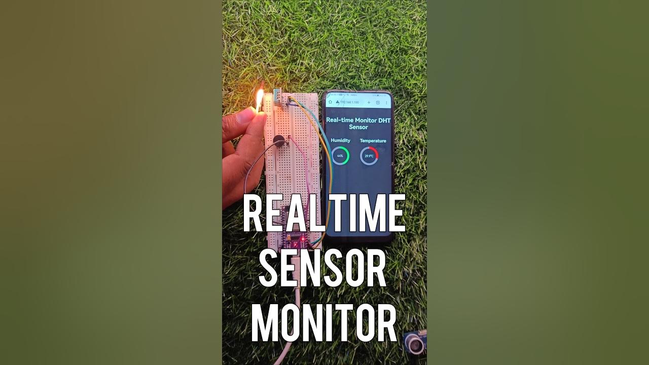 Realtime Monitoring DHT Sensor Using Websocket Webserver , Esp32 #iot #diy #esp32 #viral #shorts ...