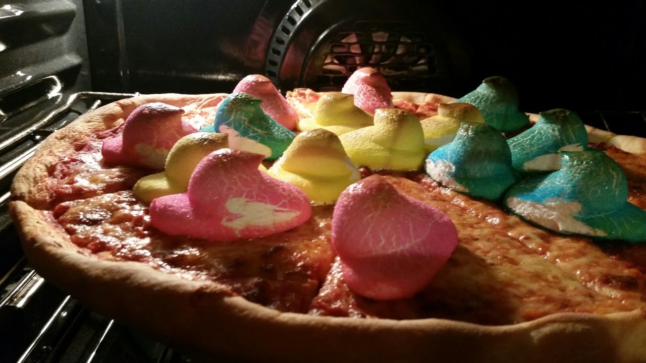Peeps on a Pizza Prank PEEPZA - YouTube