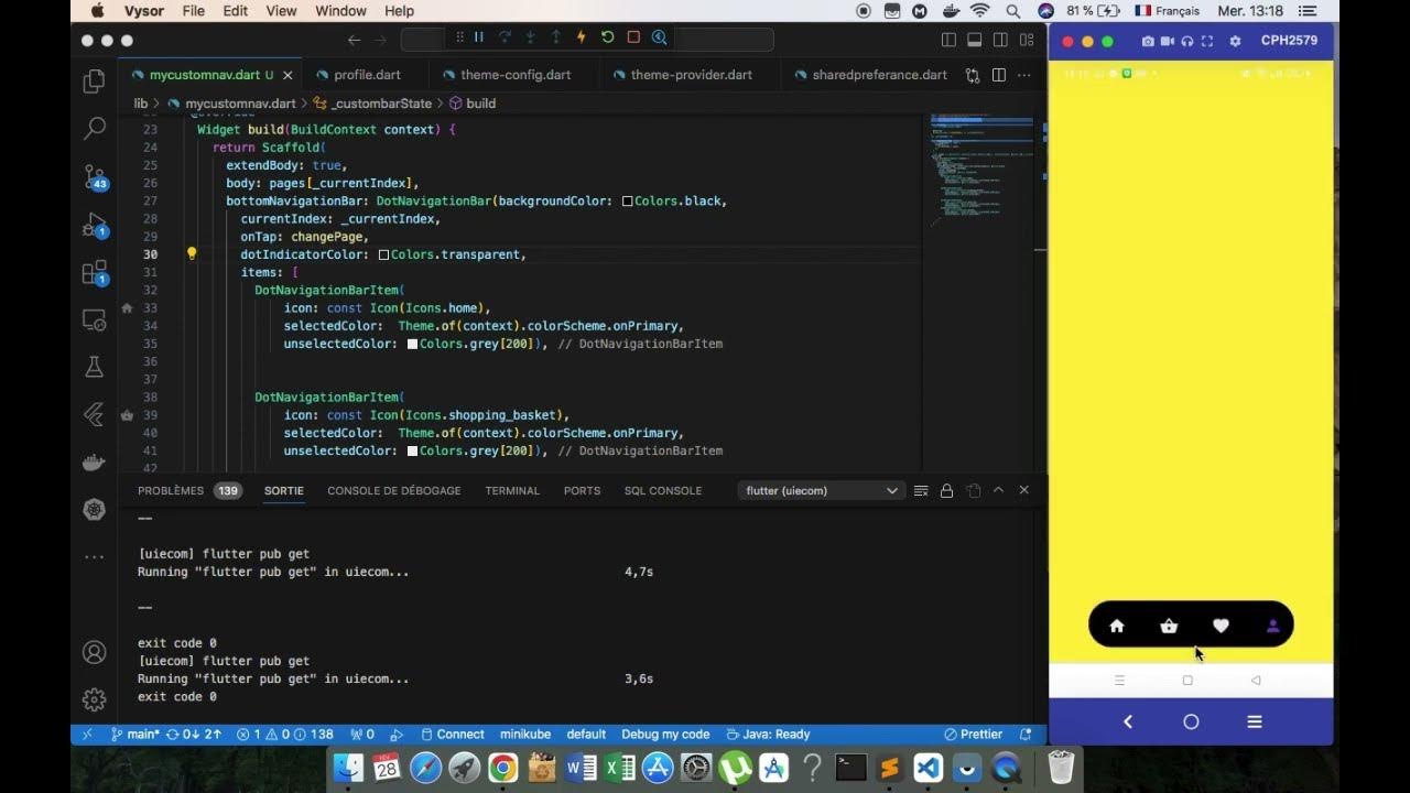 bottom nav bar flutter - YouTube