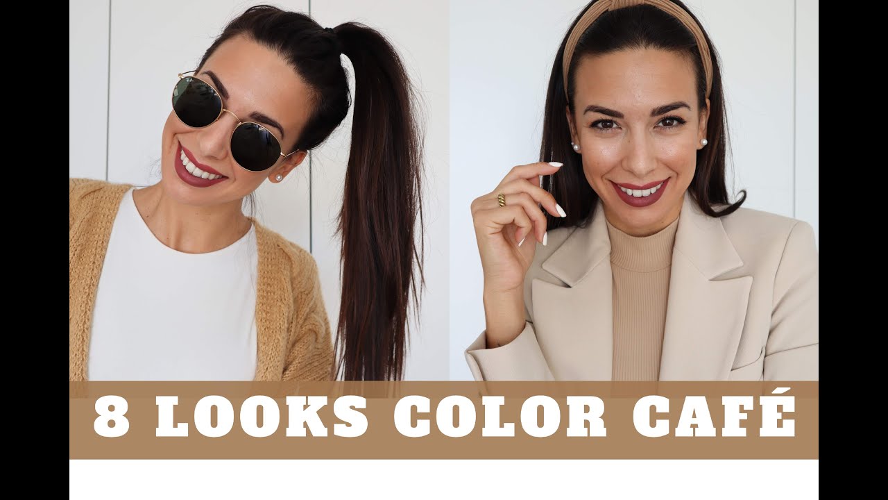 8 LOOKS COLOR CAFÉ + ¿Qué me pongo? + INSPIRACIÓN l jur jur - YouTube