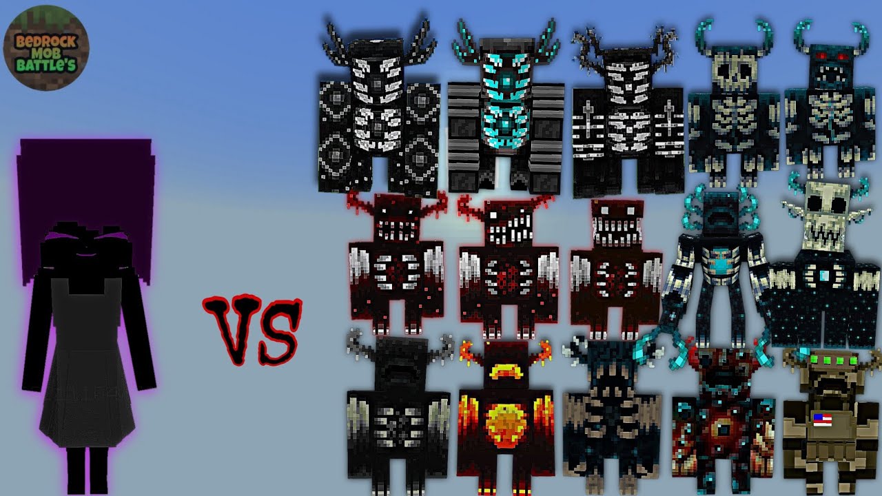 Neon Asterisk vs Warden Plus | Minecraft Bedrock | Mob Battle - YouTube