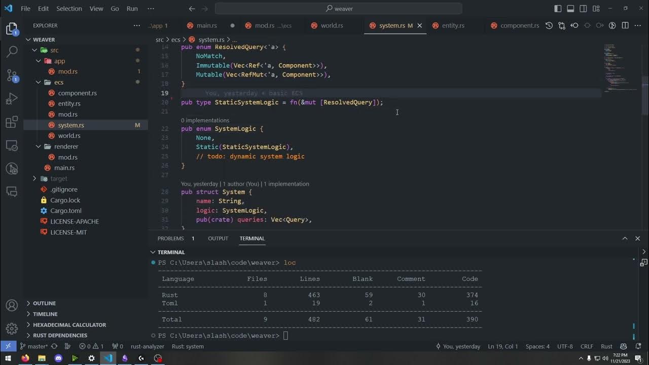I'm creating a game engine from scratch in Rust. (Weaver Devlog #1) - YouTube
