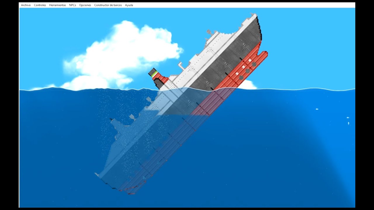MS Lisboeta Ship sinking - Floating Sandbox Simulator - YouTube