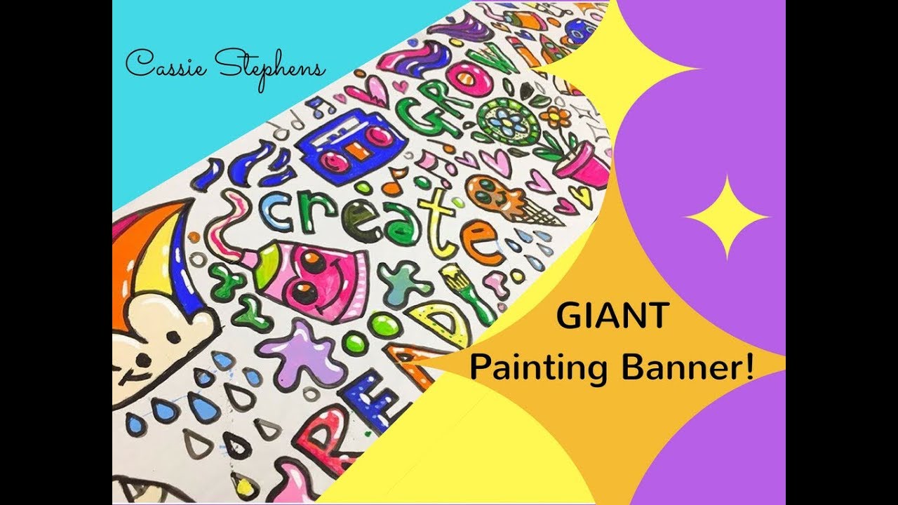 How to Make a Giant Banner! - YouTube