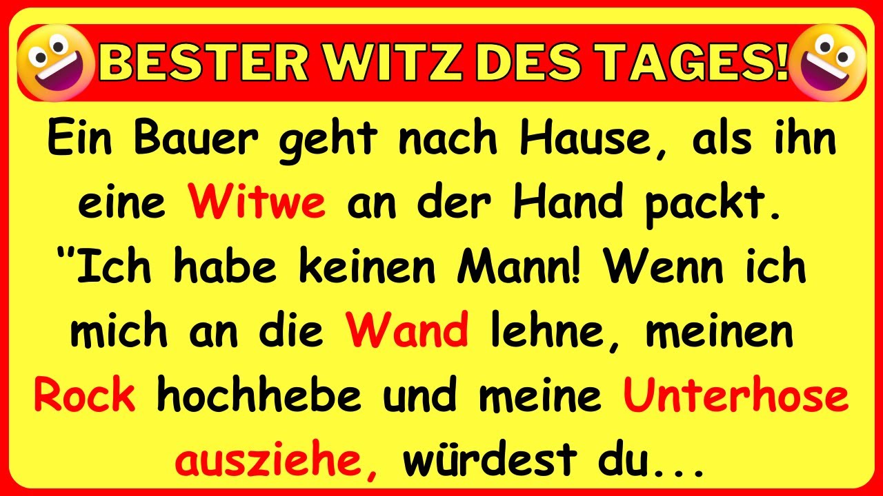 🤣 BESTER WITZ DES TAGES! Eine seltsame Witwe packt die Hand eines ...