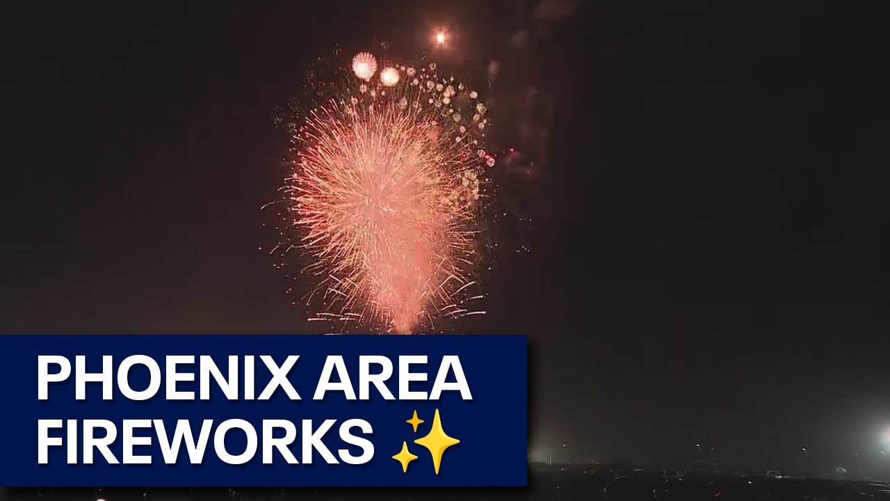 Fireworks around the Phoenix area - YouTube