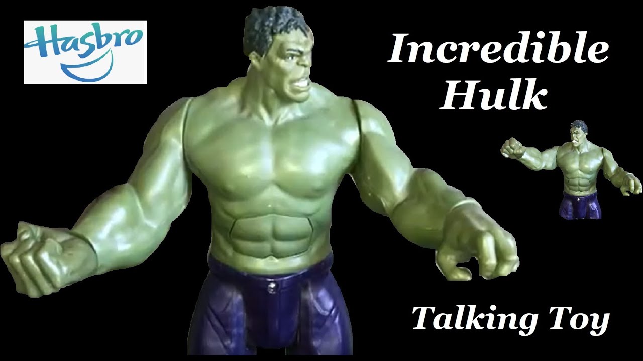 TALKING INCREDIBLE HULK MARVEL AVENGERS TOY 2015 HASBRO - YouTube