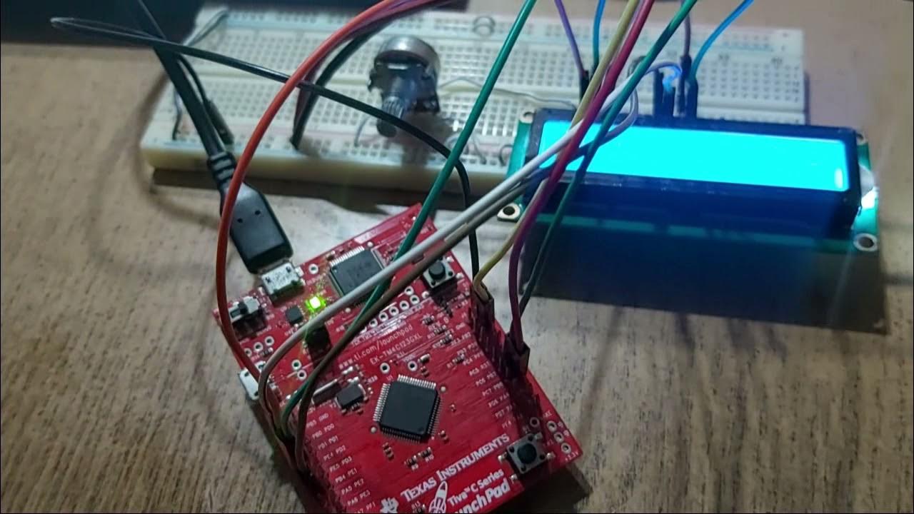 Tiva C Projects: Interfacing an LCD with Tiva C LaunchPad - YouTube