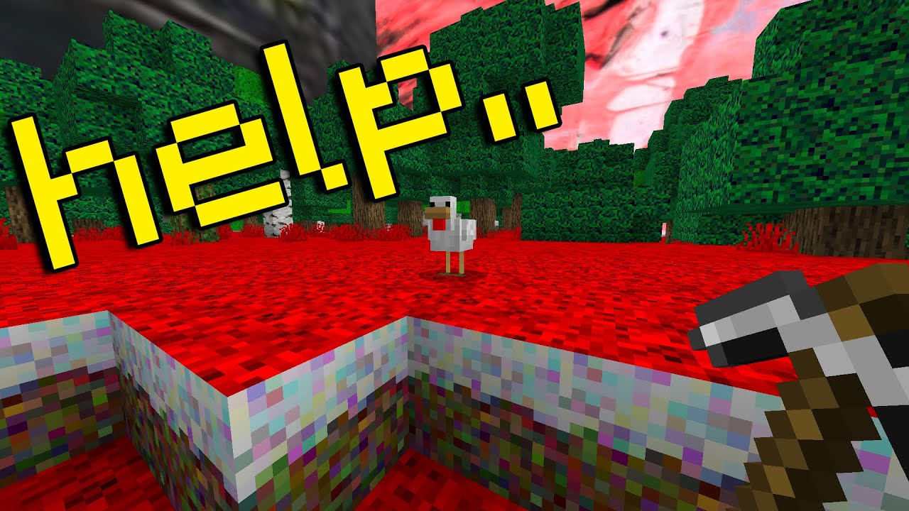 I Used The WORST Minecraft Texture Pack - YouTube