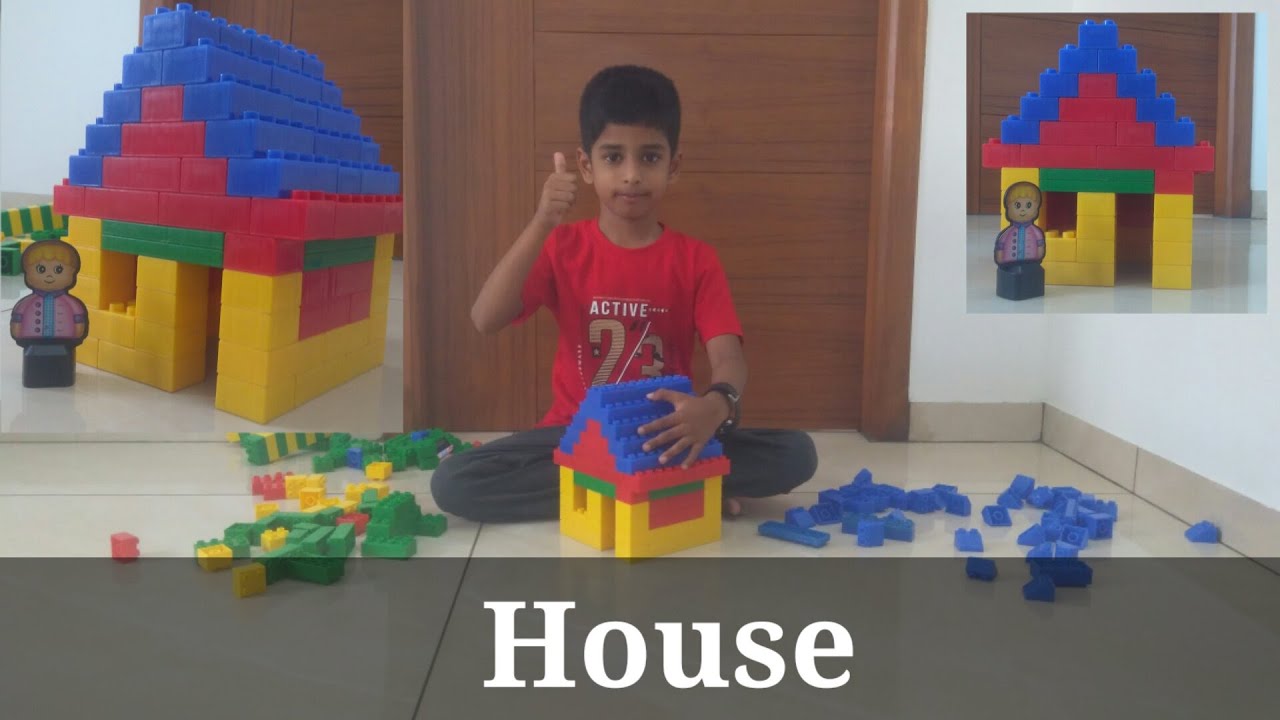 How to build a HOUSE using Building Blocks | Building Blocks for Kids ...