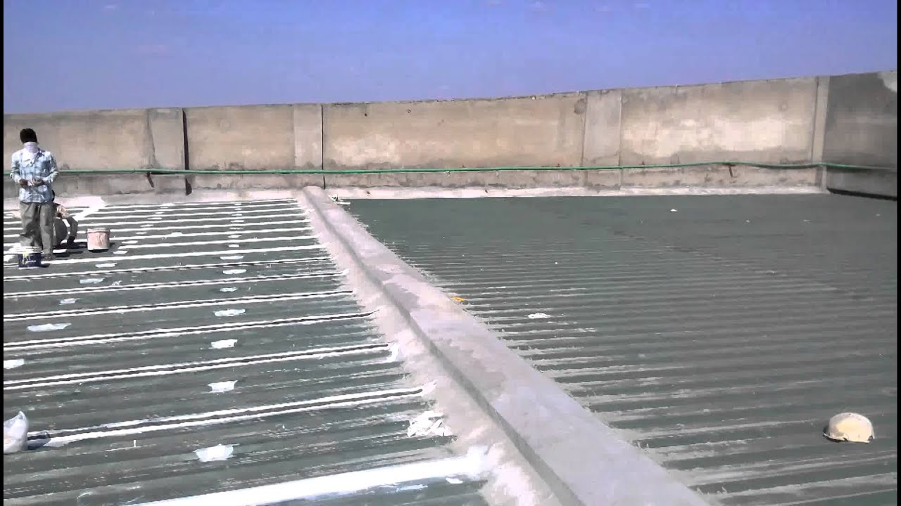 Water proofing at sunny trade Centre inox jaipur - YouTube