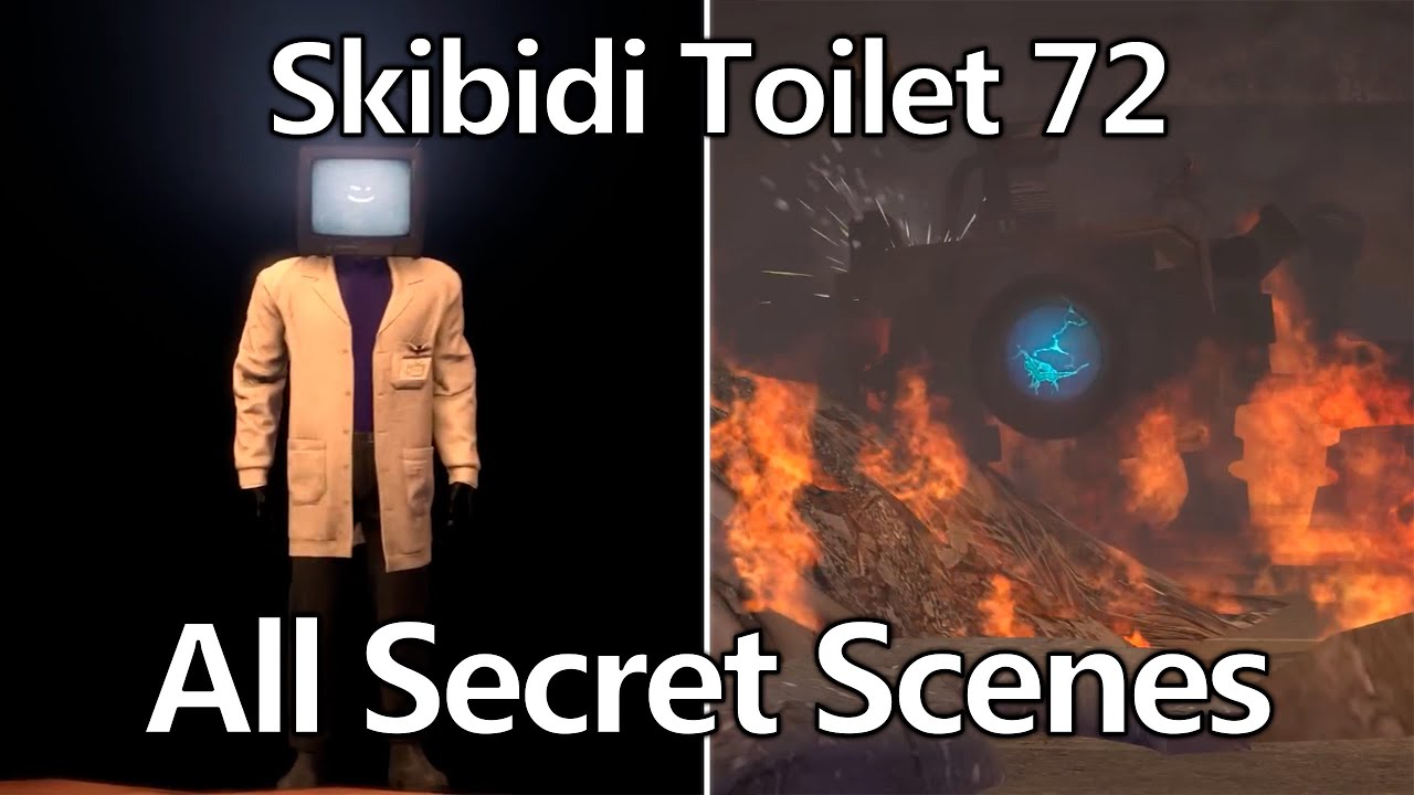 skibidi toilet 72 all secret scenes - YouTube