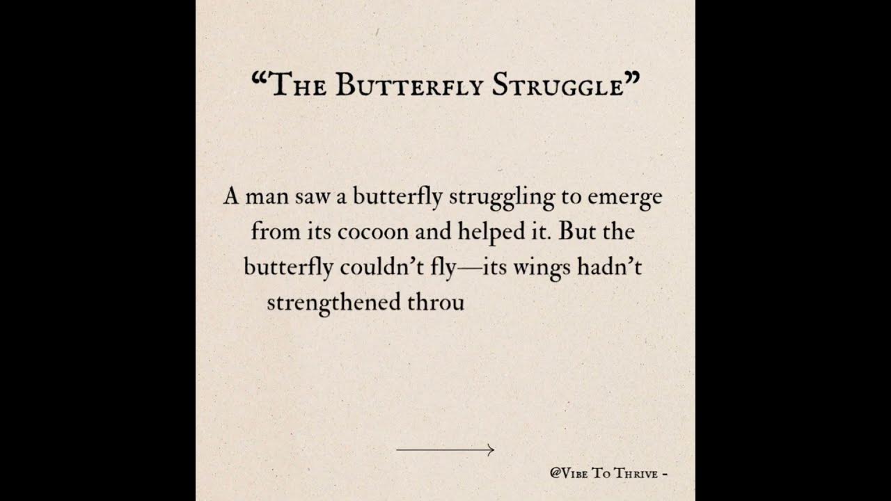 The Butterfly Struggle: How Life’s Challenges Make You Stronger 🦋💪 ...