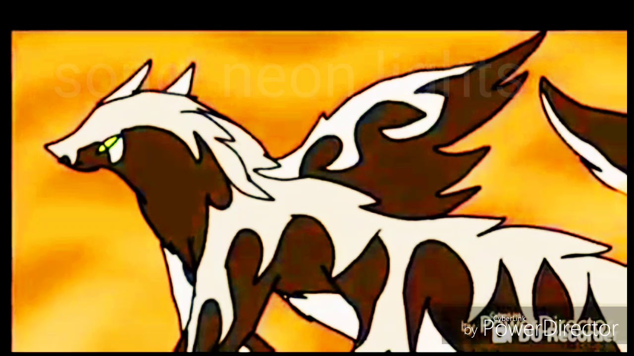 Anime wolves neon lights - YouTube