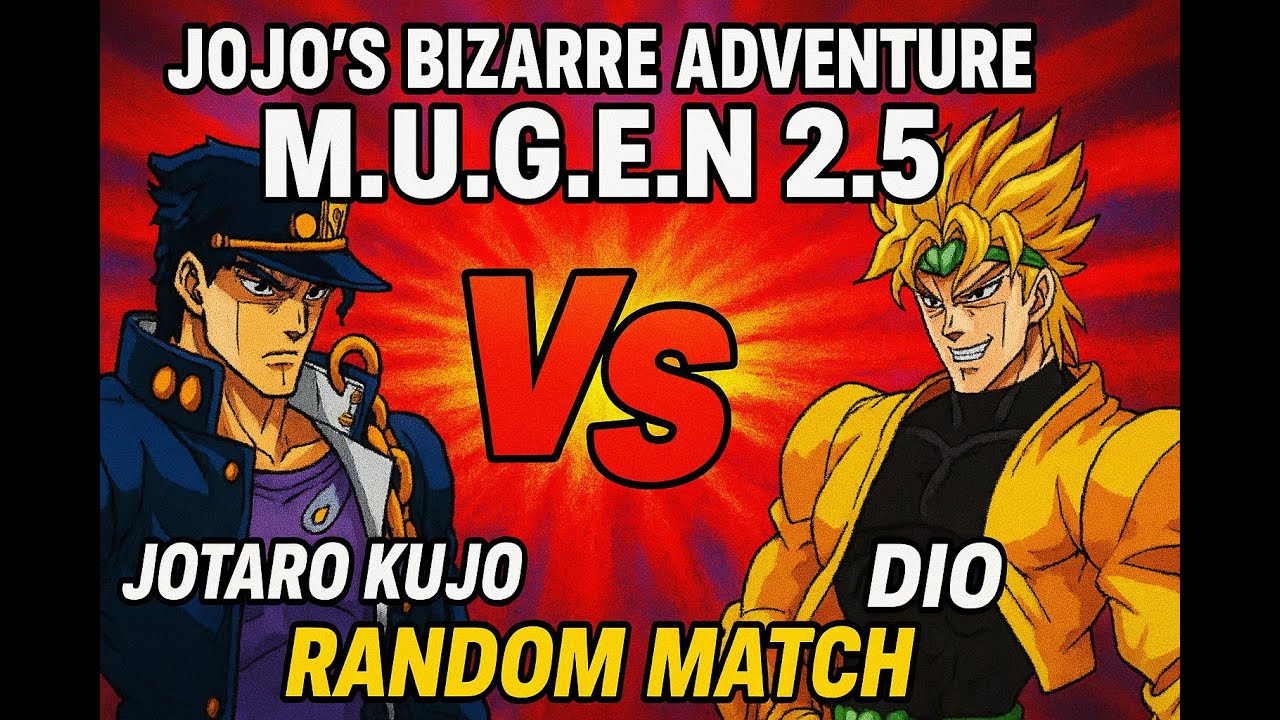 Jojo-s Bizarre Adventure M.U.G.E.N 2.5 - Jotaro Kujo Vs. Dio - Random ...