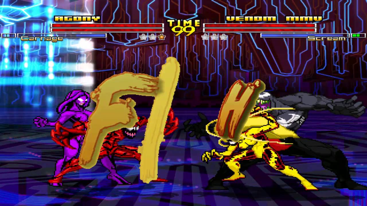 [MUGEN] Carnage, Agony VS Venom, Scream - YouTube