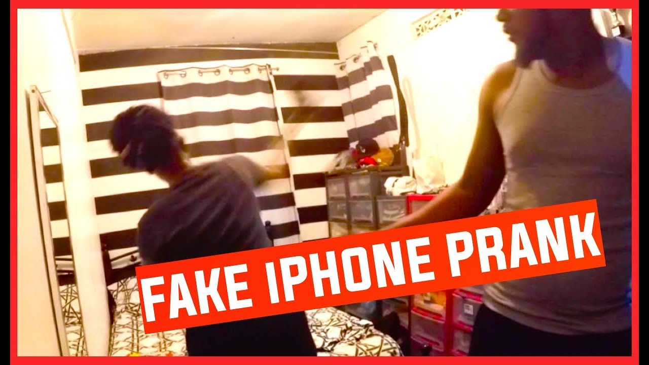 Fake iPhone Prank On Boyfriend (HE LEFT ME) - YouTube