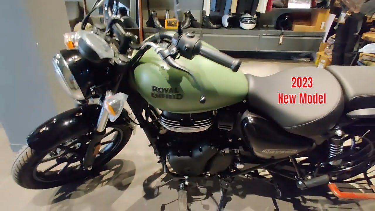 Ye Hai New Launch RE Meteor 350 Fireball Matte Green OBD-2 Model Review ...