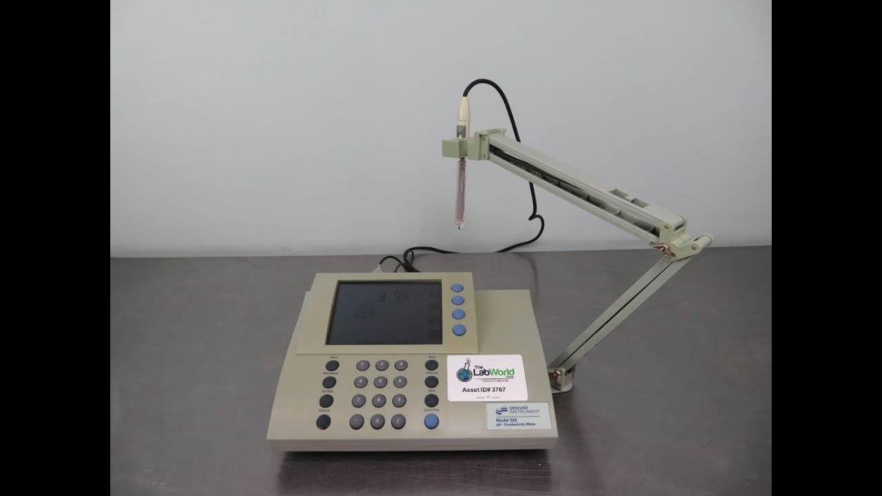 Denver Instruments Model 220 pH Conductivity Meter - YouTube