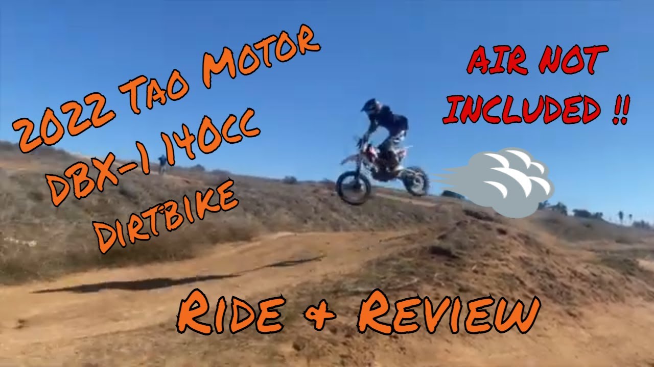 Tao Motor 2022 DBX 1 Dirtbike ride and review - YouTube