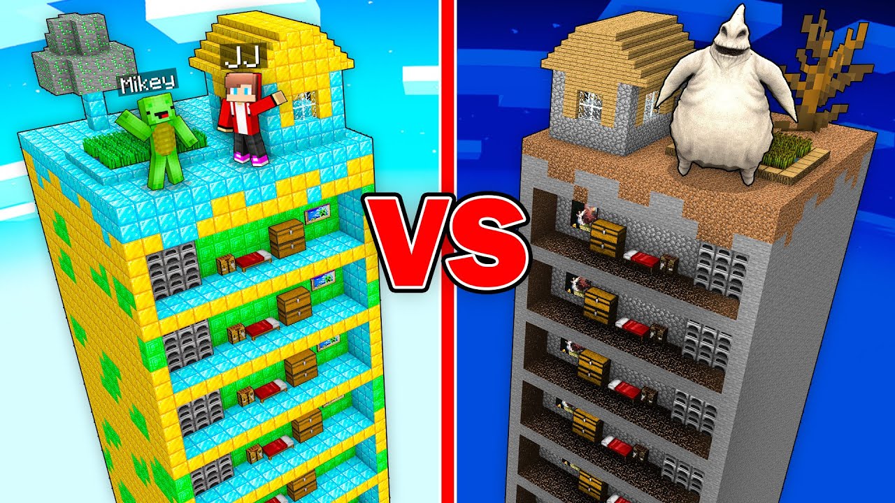 Mikey & JJ vs OOGIE BOOGIE Chunk Survival Battle in Minecraft - Maizen ...