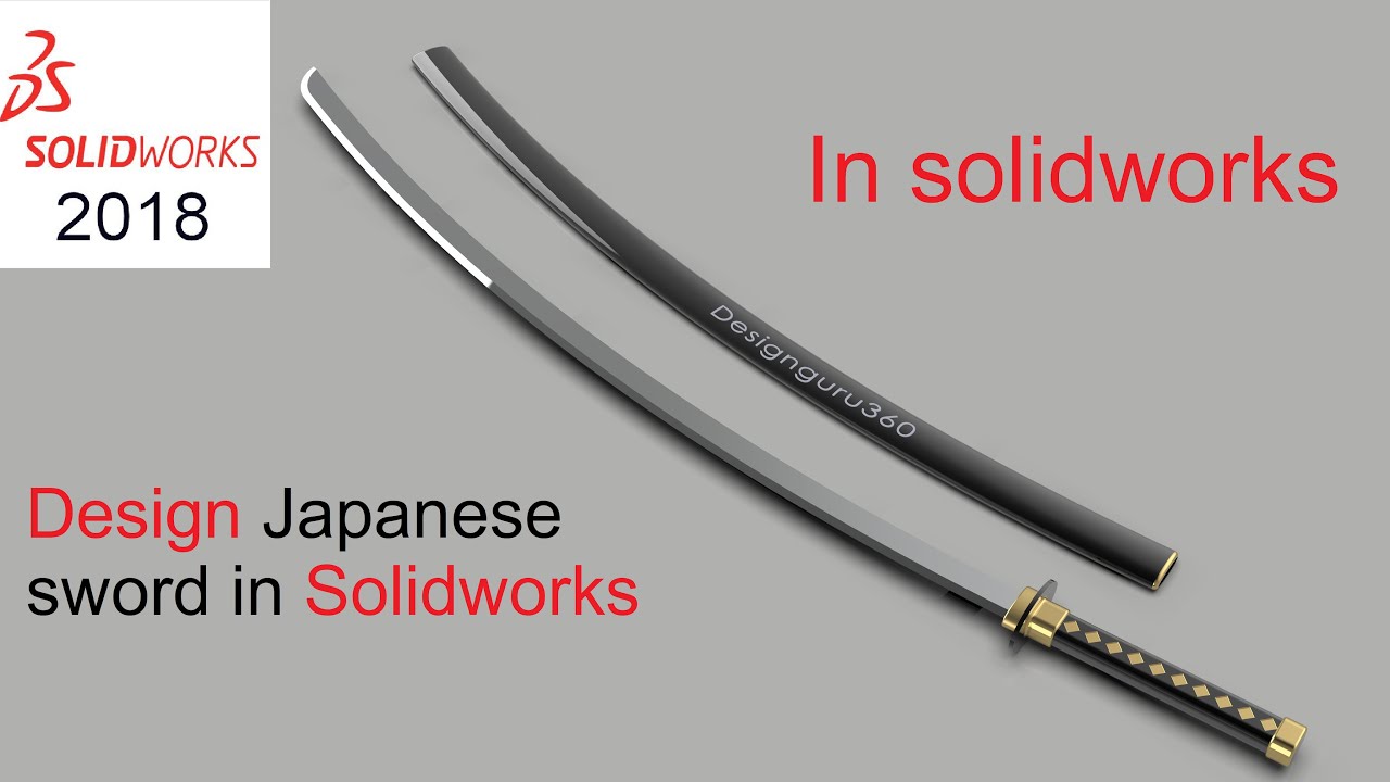 how to design Japanese sword (katana) | japani talwar kese banaye ...