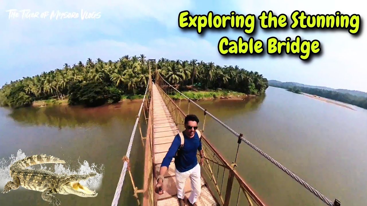 Exploring the Stunning Cable Bridge Near Kasargod, Kerala! 🌉 - YouTube